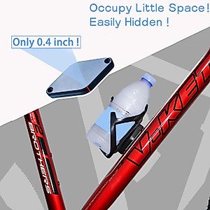 AirTag Bike Mount Hidden for Airtag with Anti-Theft Screws Airtag Bike Holder Case Waterproof Bicycle GPS Tracking Accessories (Black-B)