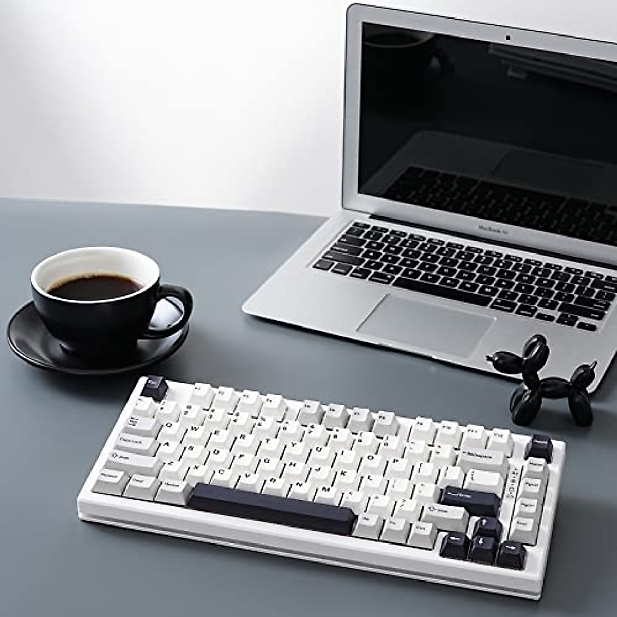 YUNZII YZ75 75% Hot Swappable Wireless Gaming Mechanical Keyboard, RGB Backlights, BT5.0/2.4G/USB-C, Dye Sub PBT Keycaps for Linux/Win/Mac(Gateron G Pro Yellow, White)