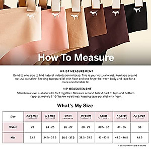 Victoria's Secret PINK No Show Thong, 5 Pack Panties for Women (L)