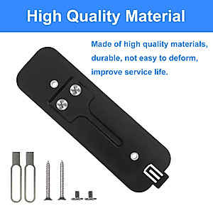 Backplate Compatible with Blink Video Doorbell, Back Plate Replacement Mounting Part with Blink Key Tool(2 pack, Black)