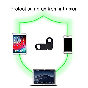 SamFansar 6Pcs Camera Lens Covers Privacy Protection Convenient Ultra Thin Universal Laptop Tablet Anti-Spy Webcam Covers Black