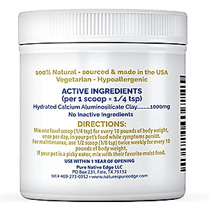 Rx Clay for Digestion for cat and Dog Stomach Relief. Cat and Dog Anti Diarrhea Medication. Cat and Dog Stomach Upset Medicine for cat and Dog Diarrhea. Extra Large 210 Grams. Veterinary Grade.