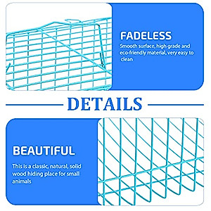Small Dog Crate, Metal Pet Cage Dog Cage Dog Kennel Rabbit Cage Poultry Cage Rabbit Habitat Cage Small Animal Critter Cage for Cat Chicken Guinea Pig, Random Color