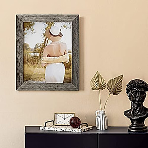 TWING 8 X 10 Picture Frames Set of 6, Rustic Grey Farmhouse Collage Photo Frames Gallery Wall Frame Set for Table Top and Wall Display