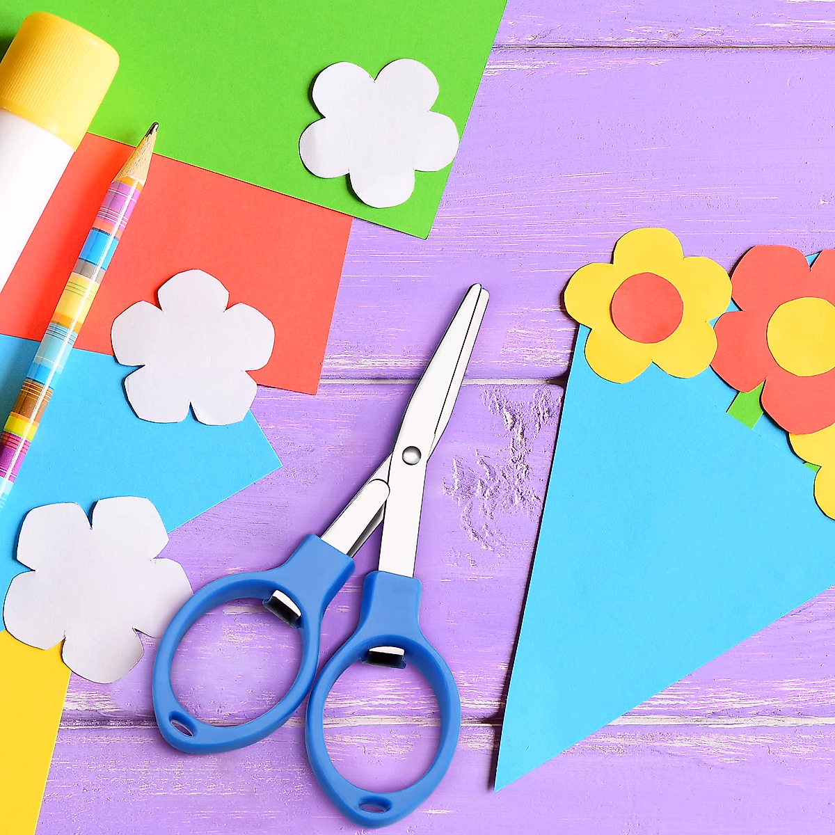 Folding Scissors Small Foldable Scissors Mini Travel Stainless Steel Portable Scissors Bulk Glasses Shaped Anti Rust Sewing Cutter Shear for Nurse Week Gifts School Office Supplies(50 Pcs)