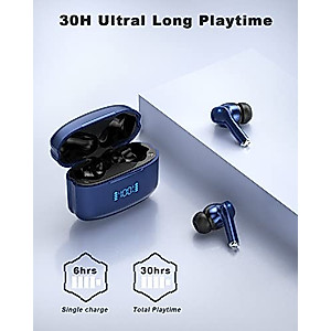 Myinnov Active Noise Cancelling Wireless Earbuds,Bluetooth 5.3 Headphones with 6 Microphones,Ture Wireless in-Ear Detection Ear Buds, IPX6 Waterproof Stereo Earphones for iPhone&Android