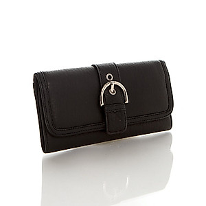 Ampere Creations Soft Vegan Leather Women's Wallet - Long Clutch Purse Card Holder Case Coin