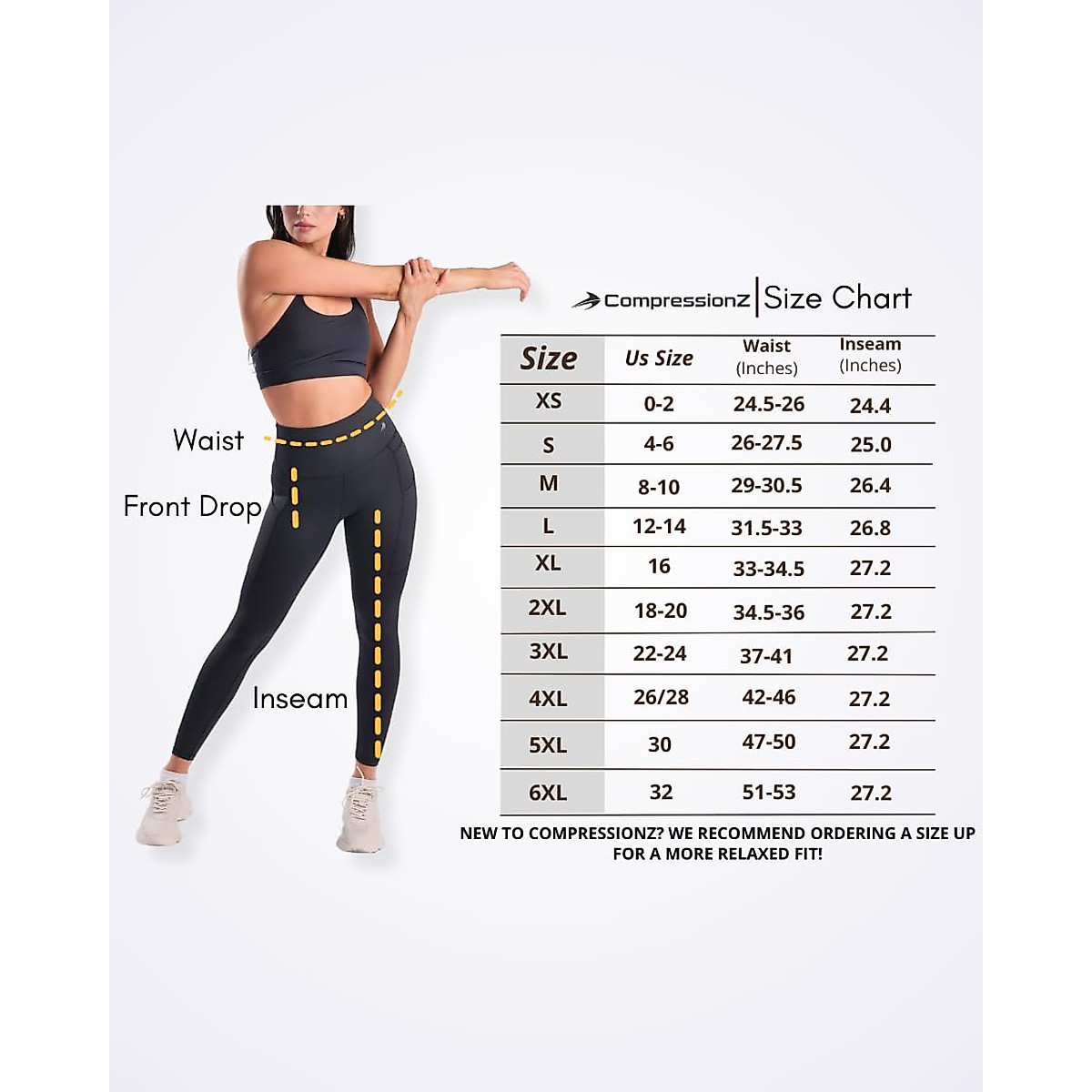 Compression Leggings for Women, Tummy Control Workout Gym Running Yoga Pants Black