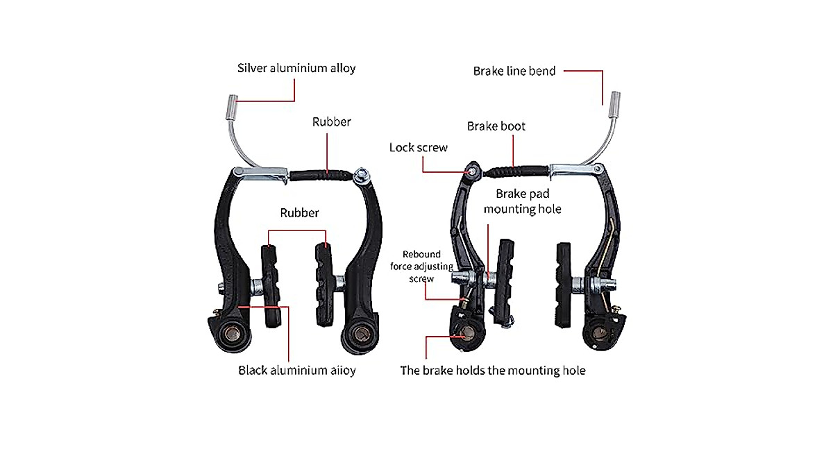 Stylemafia Complete V Bike Brake Set - Reliable & Easy Install
