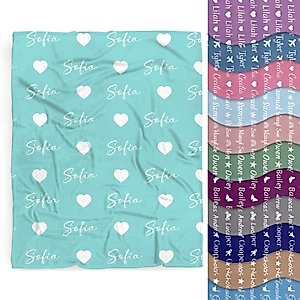 Personalized Name Blanket for Teens, Custom Name Blanket for Boys Girls, Super Soft Personalized Gifts Name Throw Blanket for Birthday Memorial Day Valentines Day Customized Gift Travel 50x60In