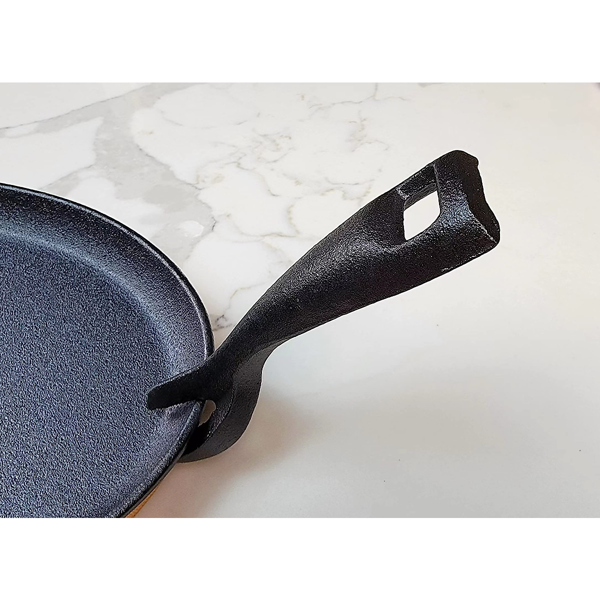 HAWOK Cast Iron Fajita Skillet Japanese Steak Plate with Handle and Bamboo Tray…