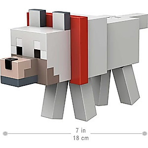 Mattel Minecraft Fusion Wolf Figure Craft-a-Figure Set, Build Your Own Minecraft Character to Play with, Trade and Collect, Toy for Kids Ages 6 Years and Older