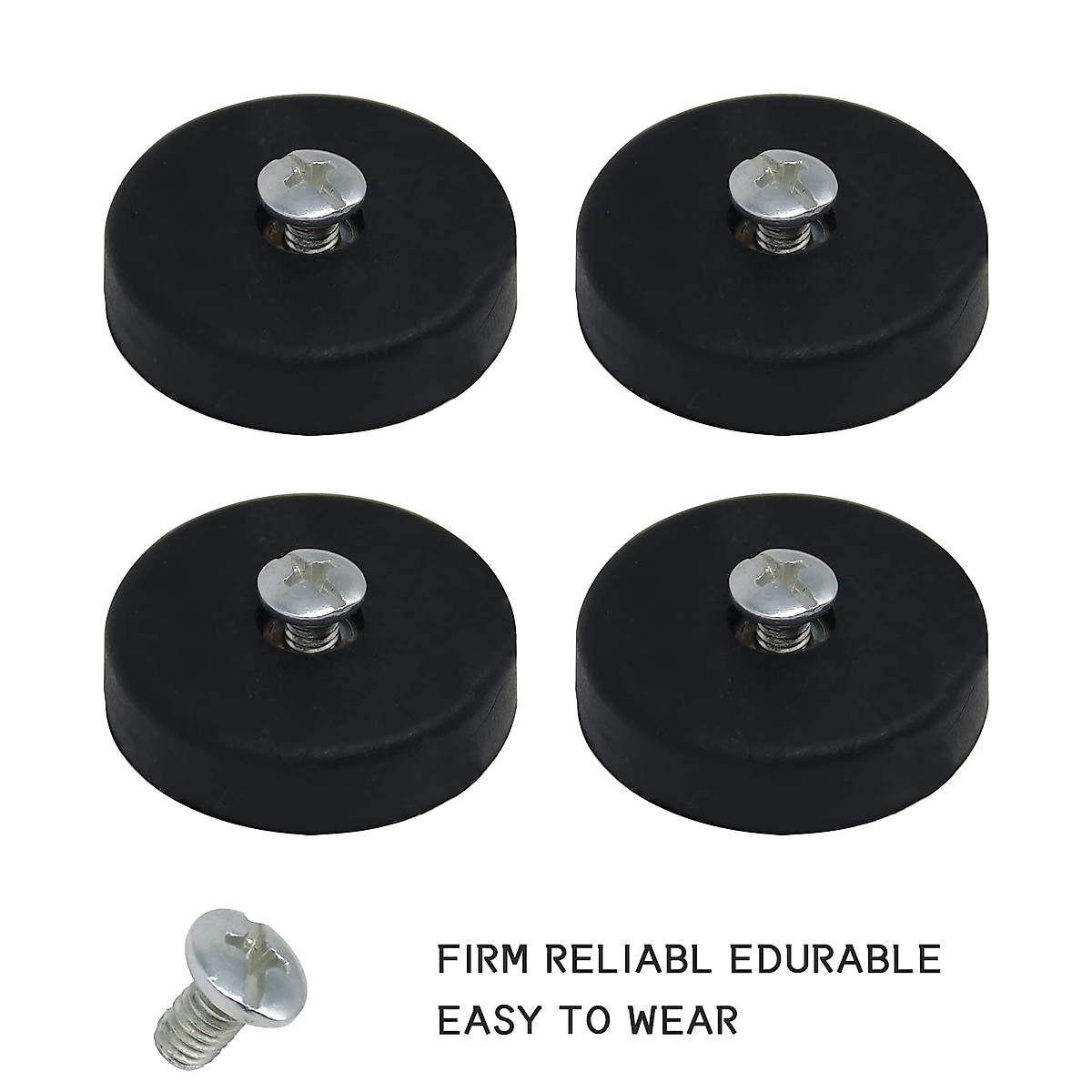 Vanshly 4PCS Black Rubber Shock Mounts,Shock mounts fits for Eames Herman Miller Shell Chair Shock Mount Replacement Parts