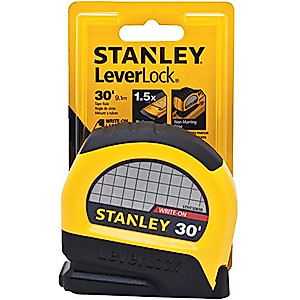 Stanley STHT30830 Lever Lock Tape Rule, 30' x 1"