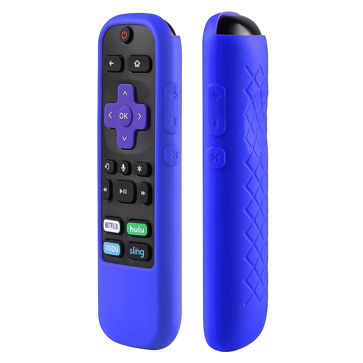 Remote Cover Case Compatible with Roku 3600R/3800/3900/Voice RCAL7R Remote - SYMOTOP Silicone Protective Cover Fits for TCL Roku Steaming Stick/Voice/Express/Premiere TV Remote Controller - Dark Blue