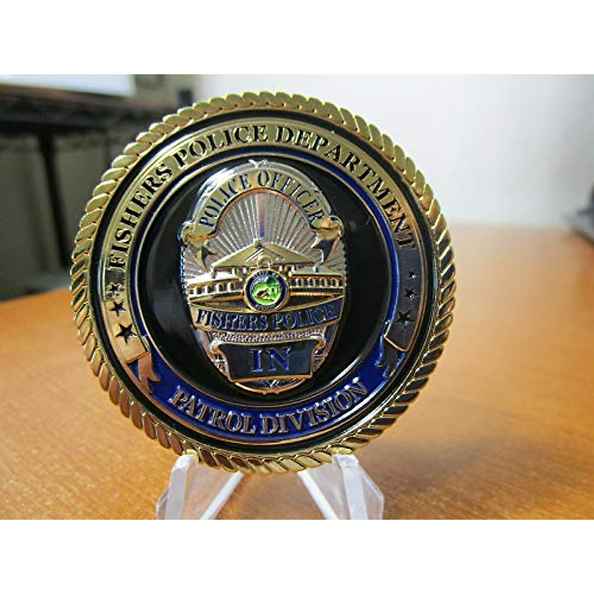 Fishers Police Department Patrol Division Indiana Leo Challenge Coin