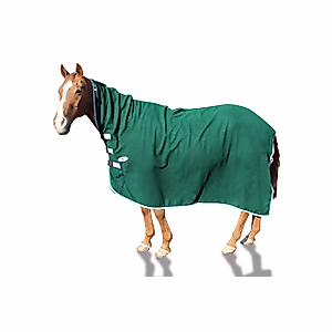 Derby Originals Fleece Cooler with Neck Cover All Season Sheet & Blanket Liner, Hunter Green, 80-4033HG-XL, X-Large