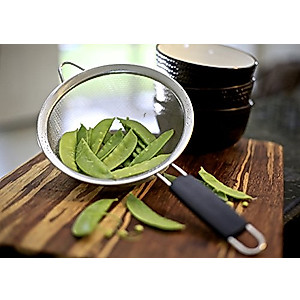 LiveFresh Premium Quality Fine Mesh Stainless Steel Strainer Sieve Colander - 7-5/8 Inch