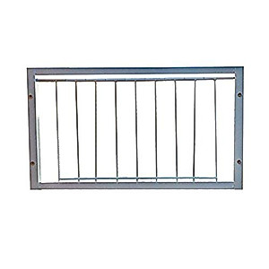 POPETPOP Bird Door Iron Bars 20pcs Active Bird Cage Door Iron Bars Entrance Wire Trap Door Curtain Metal Removable Rod (Silver)