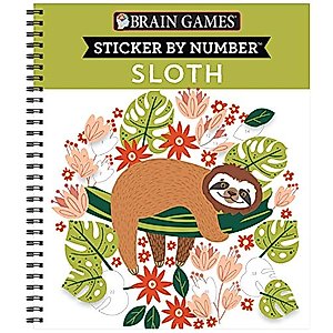 Brain Games - Sticker by Number: Sloth