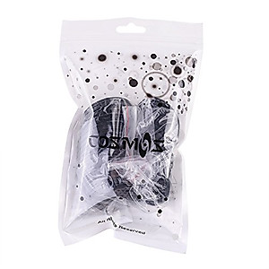 CM Cosmos 60Pcs Flower Pot Hole Mesh Pad Bottom Grid Mat Drainage Netting for Bonsai, 4.5cm Diameter