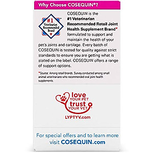 Nutramax Cosequin Joint Health Supplement for Cats - With Glucosamine and Chondroitin, 55 Capsules