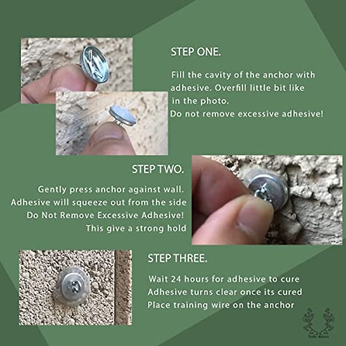 50-Piece Anchors for Trellis, Vine, Wall Climbing Plants, Lighting Strip (50)