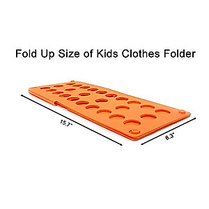 Sutekus Clothes Folder Shirt Folding Board T-Shirt Folder Easy and Fast Flip Fold for Adults & Kids (Red)