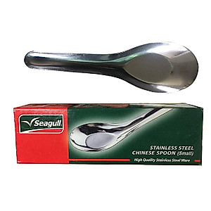 Stainless Chinese Soup Spoons, 12 pc #ISO9001