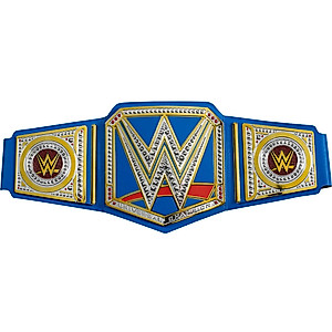 Mattel WWE Universal Championship Title, Role-Play & Costume Title Belt with Metallic Sideplates & Adjustable Strap for Kids