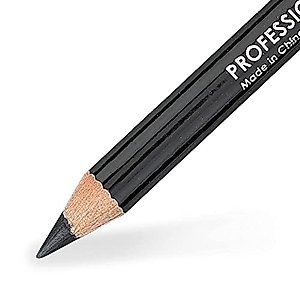 Mehron Makeup Black Professional Eye Liner & Brow Pencil for Stage and Screen Performance, Cosplay, and Halloween. | Black Makeup Pencil
