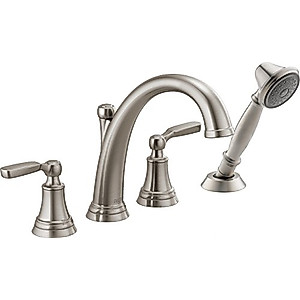 Delta Faucet T4732-SS Woodhurst Roman Tub with Handshower Trim, Stainless (Valve sold separately)