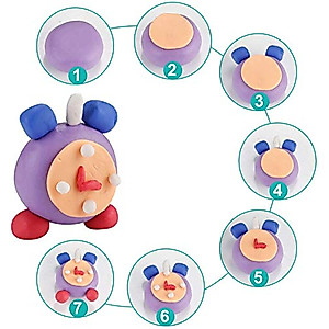 ifergoo Polymer Clay, Modeling Clay for Kids DIY Starter Kits, 62 Color Oven Baked Model Clay, Non-Toxic, Non-Sticky, with Sculpting Tools, Ideal Gift for Boys and Girls