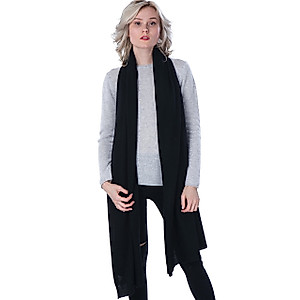 cashmere 4 U 100% Pure Cashmere Wrap Shawl- Extra Large Stole Scarf for Woman