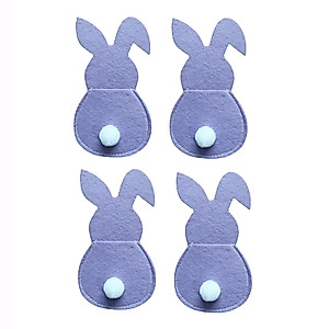 Cutlery Holder Bags Long Lasting Fork Cutter Storage Bags Dining Table Decoration Create Atmosphere Vivid Color Purple