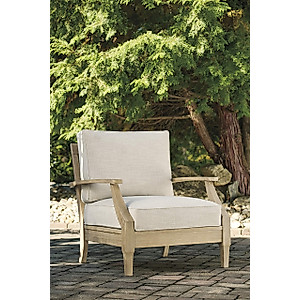 Signature Ashley Clare View Lounge Chair + Gerianne End Table Outdoor Furniture Set