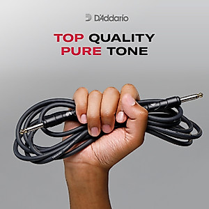 D'Addario Accessories Speaker Cable - Shielded for Noise Reduction - 1/4 Inch Male to 1/4 Inch Male - Classic Series - Classic Series/76.2 MM - Straight Ends - 1 Pack
