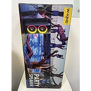 W-KING 100W Bluetooth Speakers V5.3, IPX6 Waterproof Portable Loud Speaker with Deep Bass/110dB Huge Sound/DSP, Karaoke Outdoor Boombox with Lights/Mic & Guitar Port/Echo/USB Port/EQ/Adapter Included