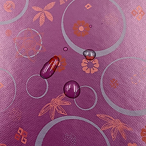 Yifely Peel & Stick Drawer Liner Removable Shelf Paper for Covering Apartment Old Cabinets Shelves, Purple Ring, 17.7 Inch by 9.8 Feet