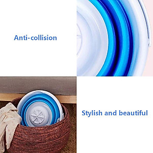 Folding Barrel Washing Machine/Ultrasonic Turbine/Mini Small Portable/Dormitory/Socks Underwear Cleaning Artifact