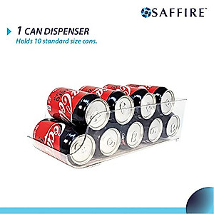 6-Pieces Organizer Bins for Refrigerator, Freezer, Drawer and Pantry BPA-Free