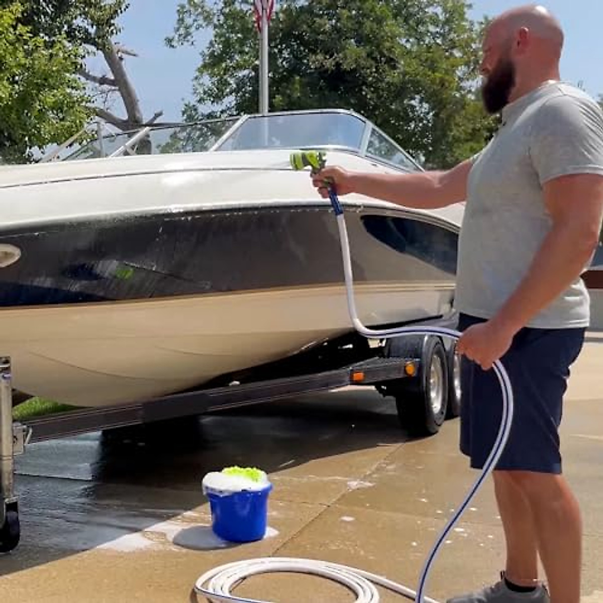 SmartFlex RV/Marine Water Hose, 5/8 in. x 25 ft., Hybrid, White - HSFRV525