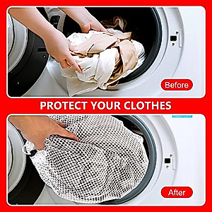 Classycoo Mesh Laundry Bags, 4pcs Wash Bag for Underwear and Lingerie, net laundry bag,laundry bags mesh wash bags, lingerie bags for washing delicates, delicates bag for washing machine（4 sizes）