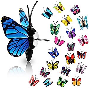 Butterfly Thumb Tacks Decorative Push Pins Butterfly Push Pins Colorful Cute Pushpins for Photo Wall Cork Board Bulletin Board Home Wall Random Pattern Decorations(30 Packs)