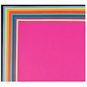 School Smart 1485739 Railroad Board, 4-ply Thickness, 22" x 28", Assorted Color (Pack of 25)