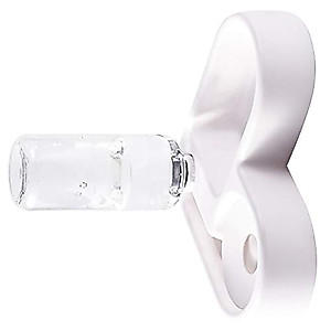 Creative Corner Shape Pet Feeder Bowl Plastic Double Bowls with 500ml Automatic Water Dispenser Bottle Anti- Slid Feeder Household Pet Supplies ( White )