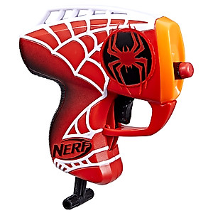 Nerf Spider-Man: Across The Spider-Verse, Miles Morales MicroShots Dart Blaster, Movie Inspired Design, 2 Elite Darts