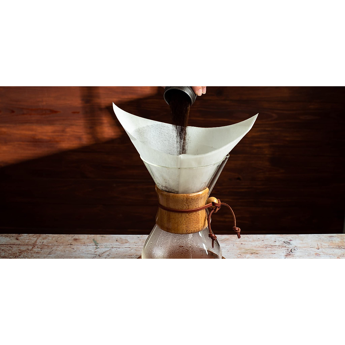 Chemex-Compatible Bonded Coffee Filters for Chemex Coffee Maker (100 filters)