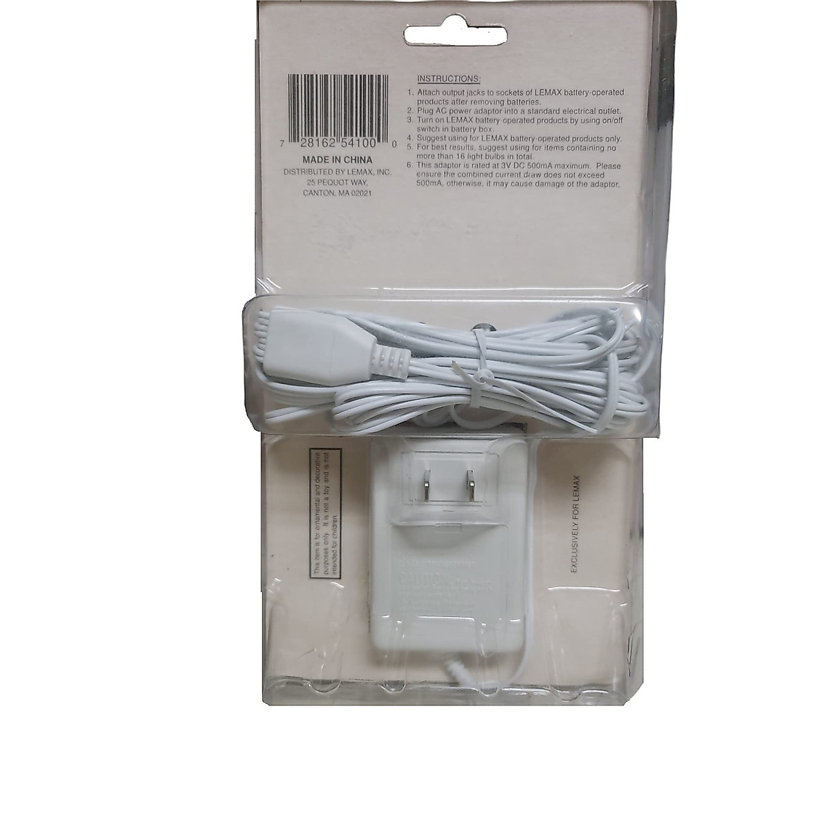 Lemax 74704 Xmas Ac Power Adapter 3volt