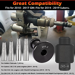 GM245 Fuel Injector Seals Tools Set Perfectly Compatible with GM Subaru Engines, Replaces for #EN-49245, EN-51105 and #18683AA000